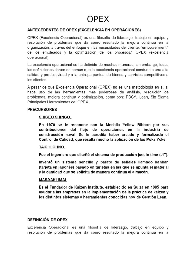 Opex | PDF