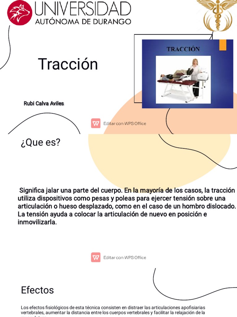 Traccion | PDF | Articulación | Vértebra