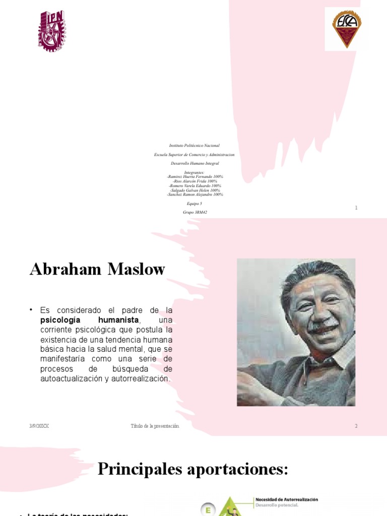 Abraham Maslow Oficial | PDF | Ciencias del comportamiento | Sicología