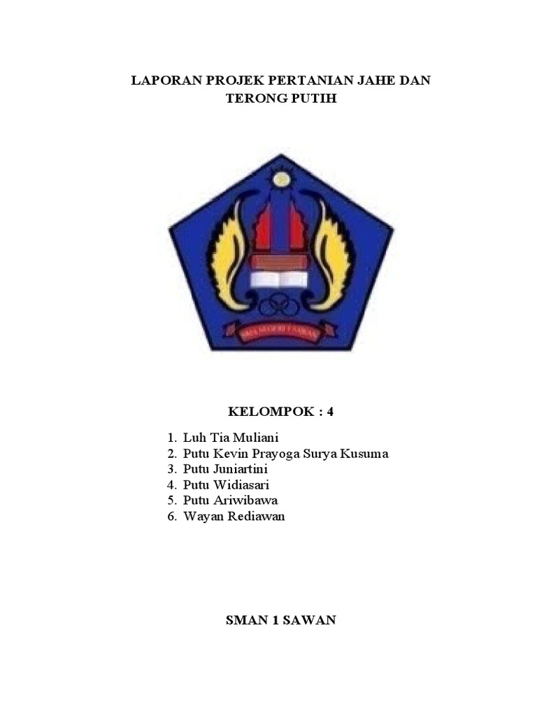 Laporan Projek Pertanian Jahe dan Terong | PDF | Teknologi & Rekayasa