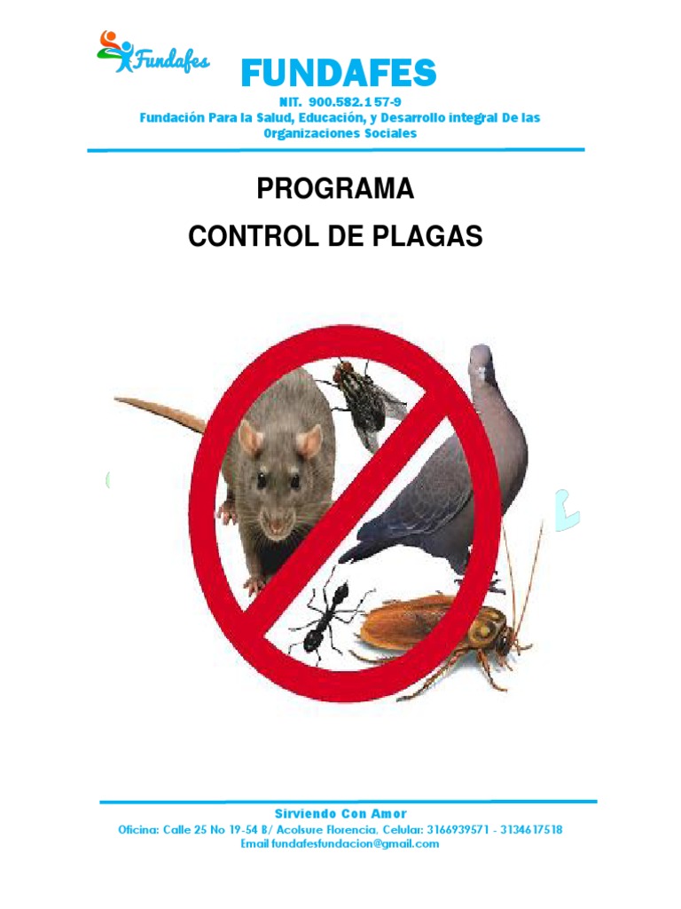 Programa de Control de Plagas FUNDAFES | PDF | Pesticida | Alimentos