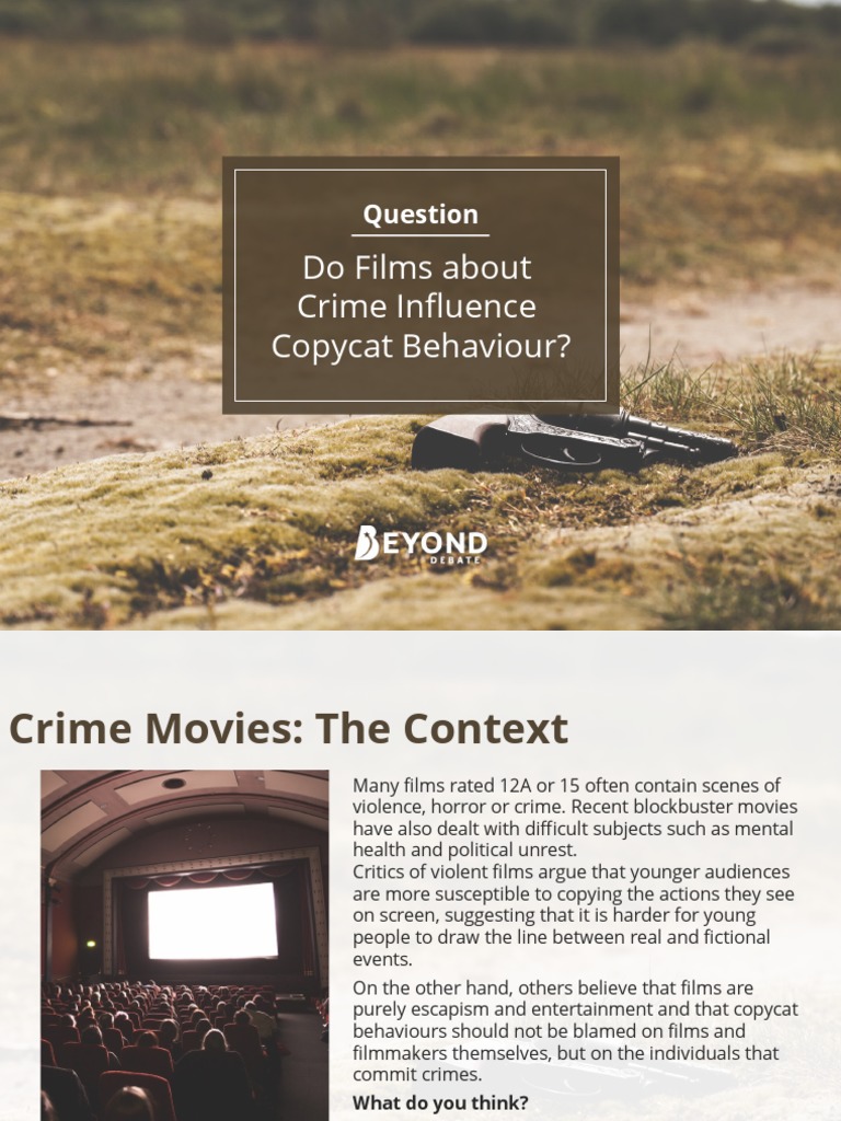 Do Films About Crime Influence Copycat Behaviour | PDF | Crimes | Crime ...