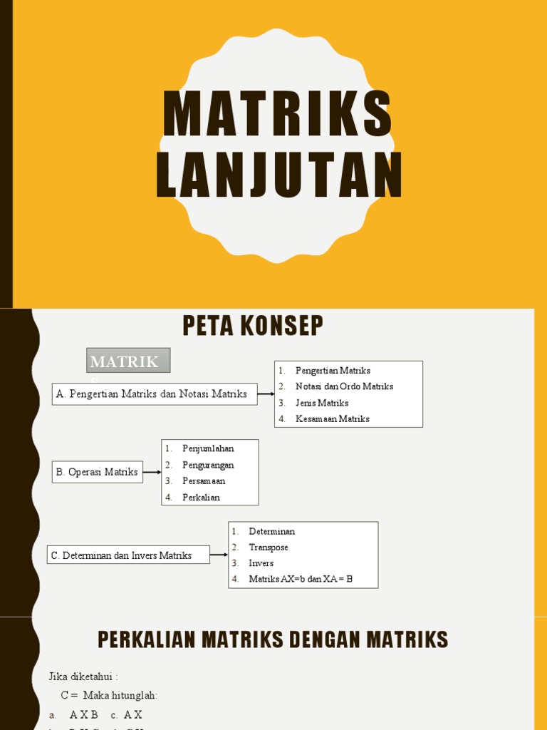 Matriks: Operasi, Determinan, Invers | PDF