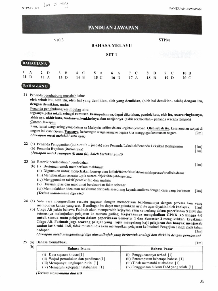 Skema Jawapan Modul BM | PDF