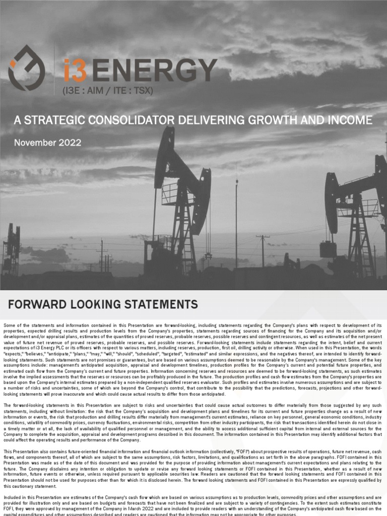 i3 Energy Growth and Share Price Outlook | PDF | Business | Finance ...