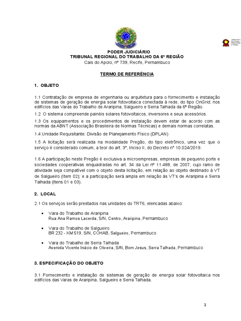 105 - Documento - 04. Termo de Referencia | PDF | Impostos | Economias