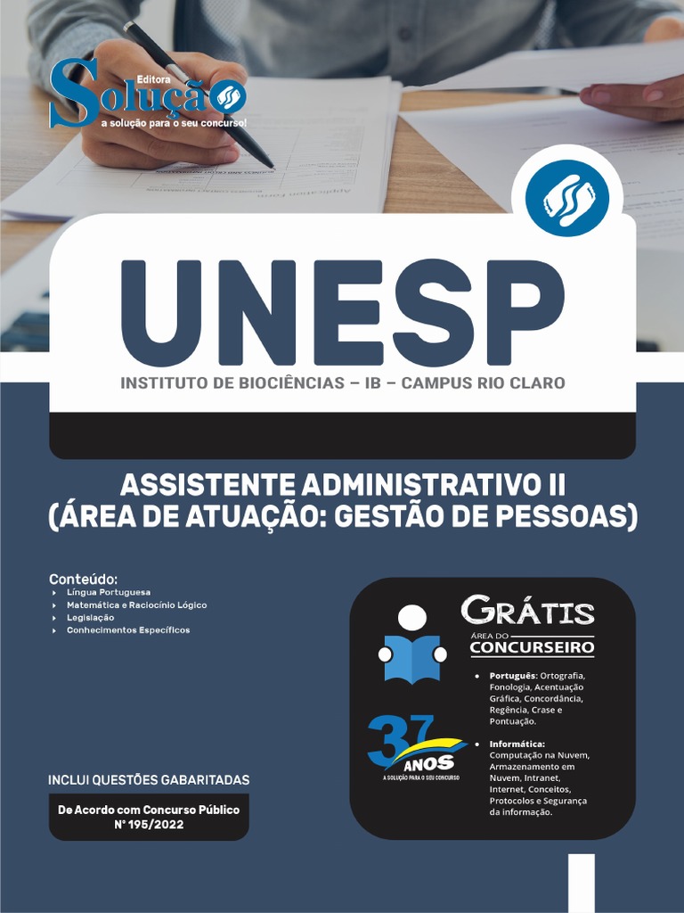 SL 064st 22 Unesp Assistente Adm | PDF