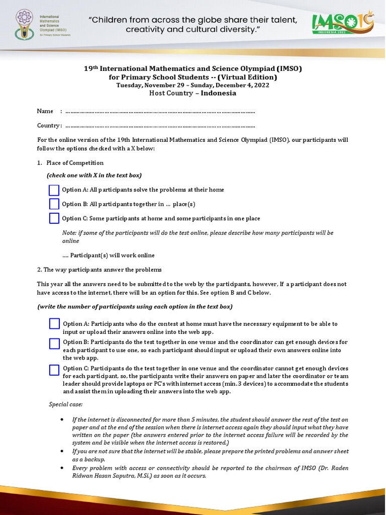 IMSO 19th Preparation Statement - Final | PDF | Internet | Software