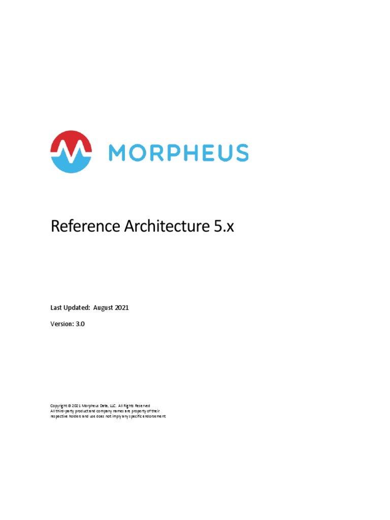 Morpheus Reference Architecture 5.X | PDF | Load Balancing (Computing ...