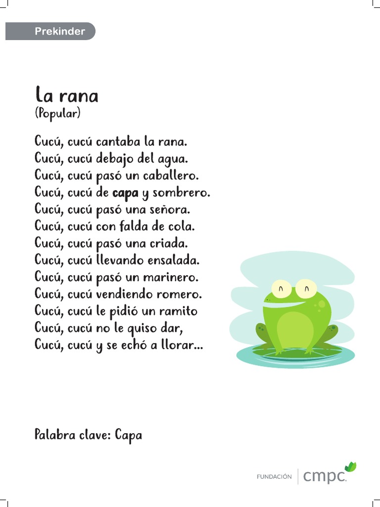 Cucu Cantaba La Rana | PDF