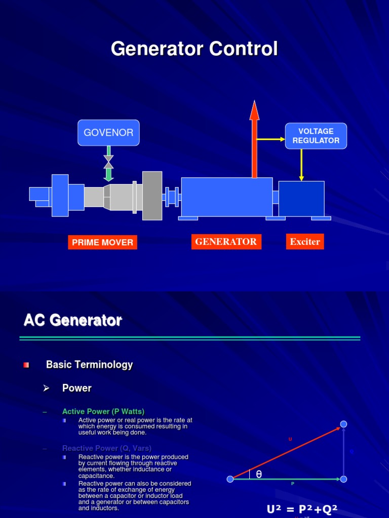 Generator Control | PDF | Ac Power | Electric Generator