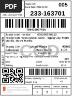 Sample JNT Waybill | PDF