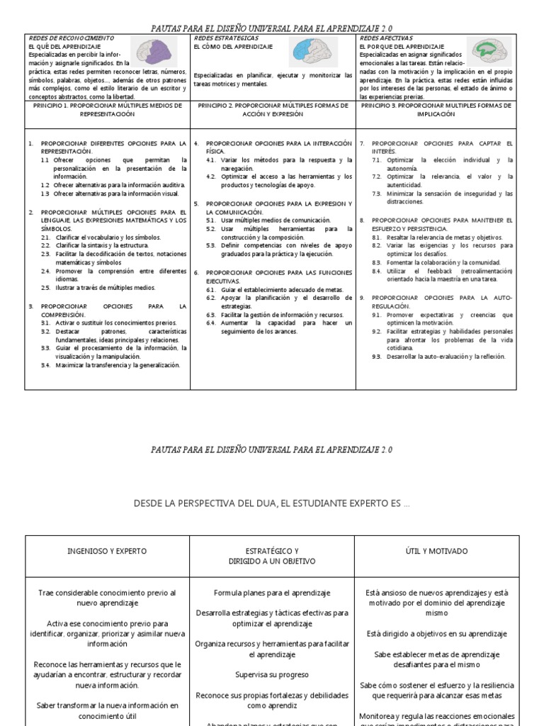 Redes y Pautas Dua 2.0 | PDF | Aprendizaje | Science