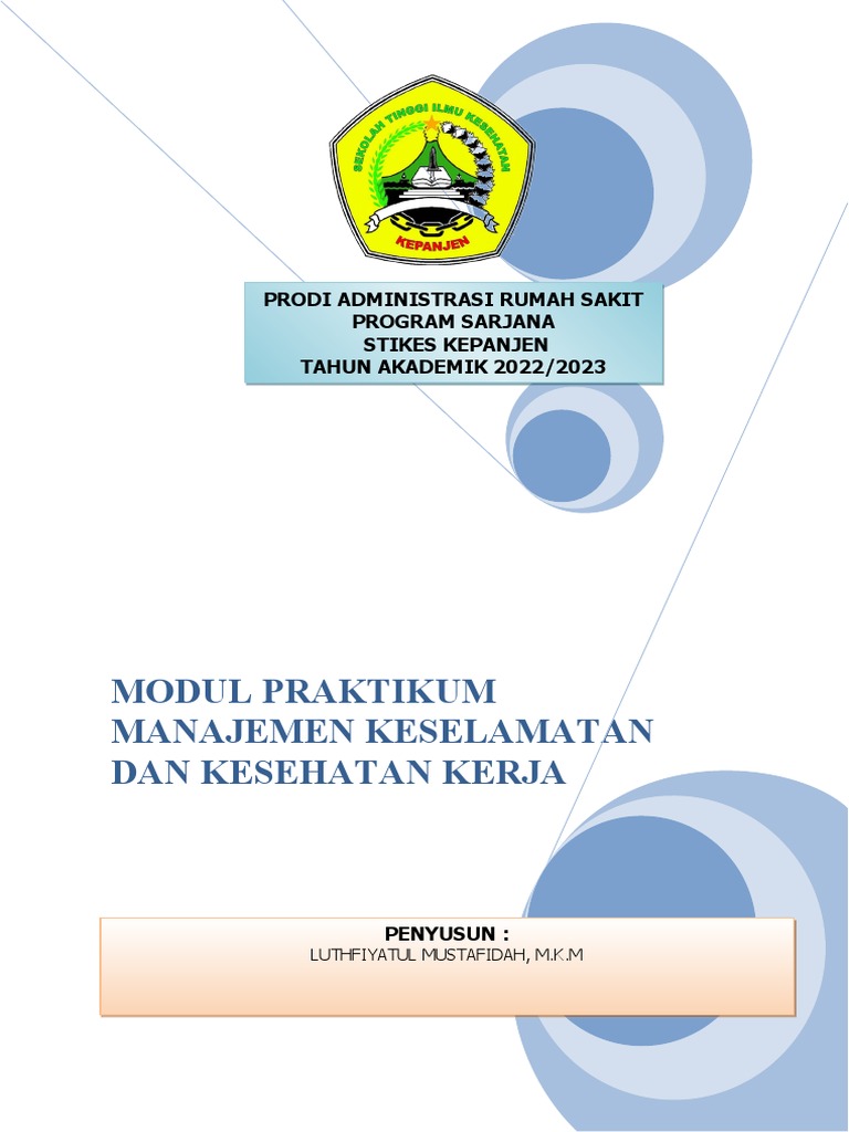 MODUL Dan SOP PRAKTIKUM MANAJEMEN K3 | PDF | Bisnis | Sains & Matematika