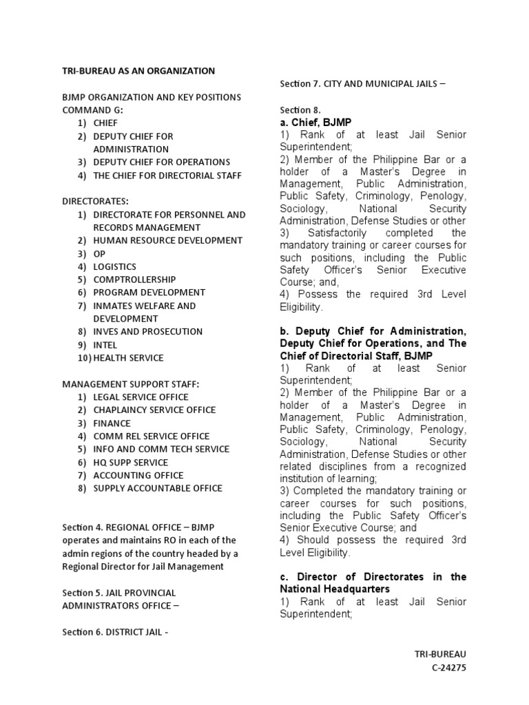 BJMP Organization Structure Guide | PDF | Science & Mathematics | Computers