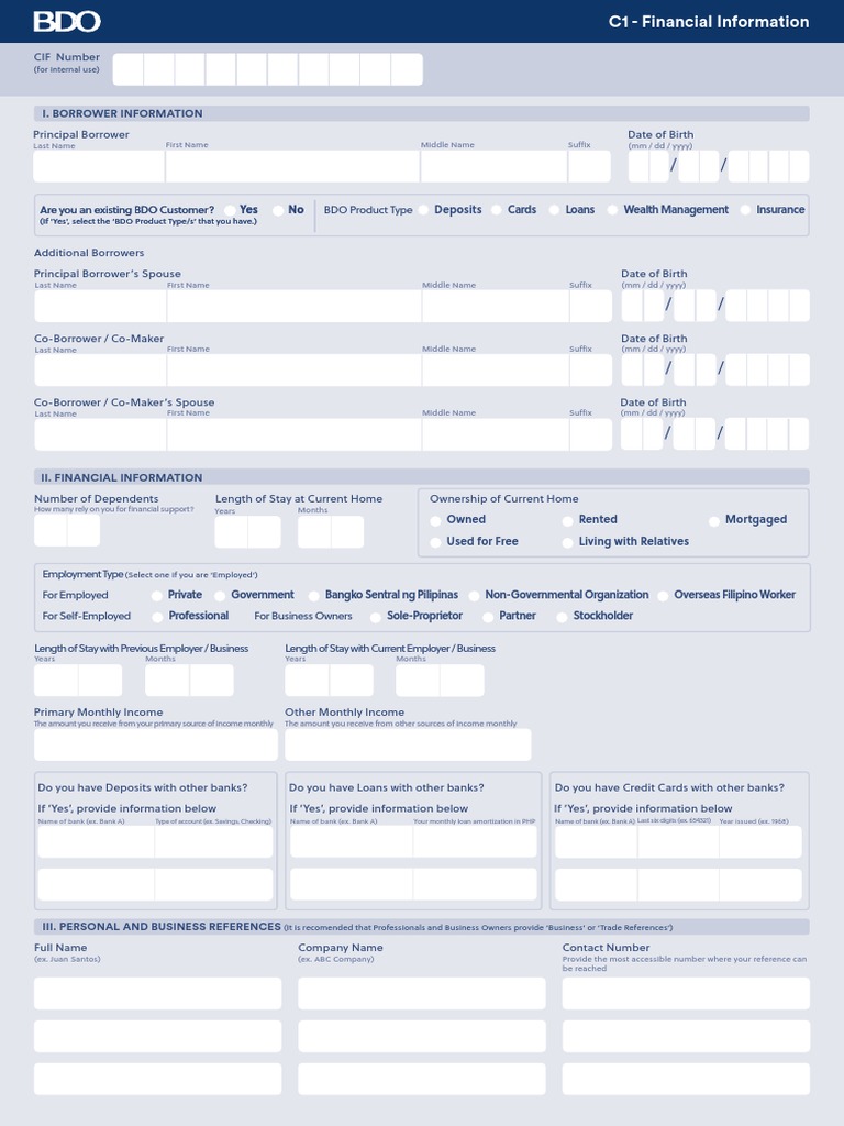 Individual Sole Auto Home Sme Bdo Client Jul 2022 | PDF