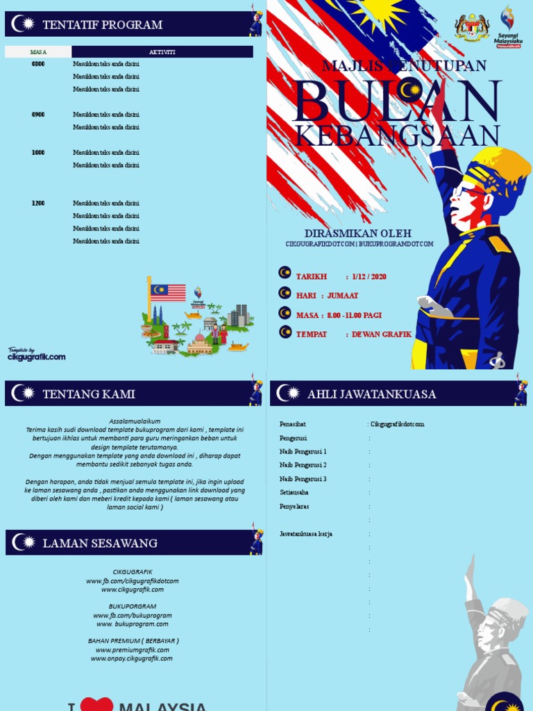 Template Buku Program Merdeka Cikgugrafik 1 | PDF