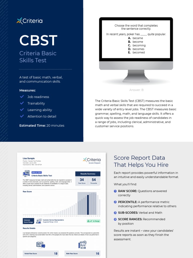 Criteria Overview CBST | PDF | Mathematics | Learning