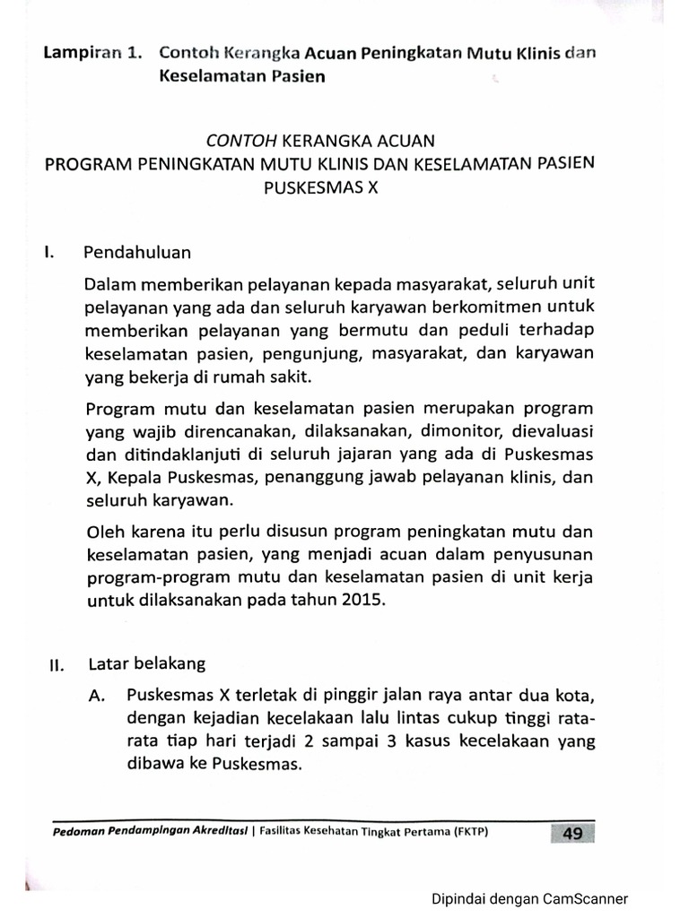 Format Kerangka Acuan Kegiatan | PDF