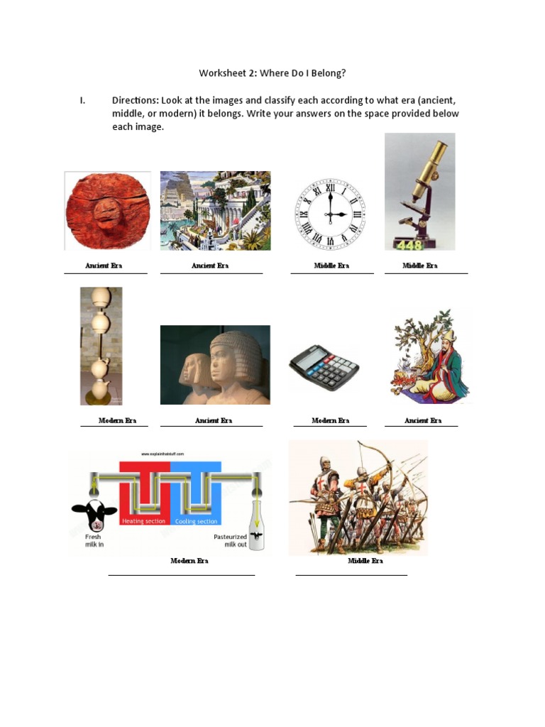 Romel AGBON - Activity Where Do I Belong | PDF