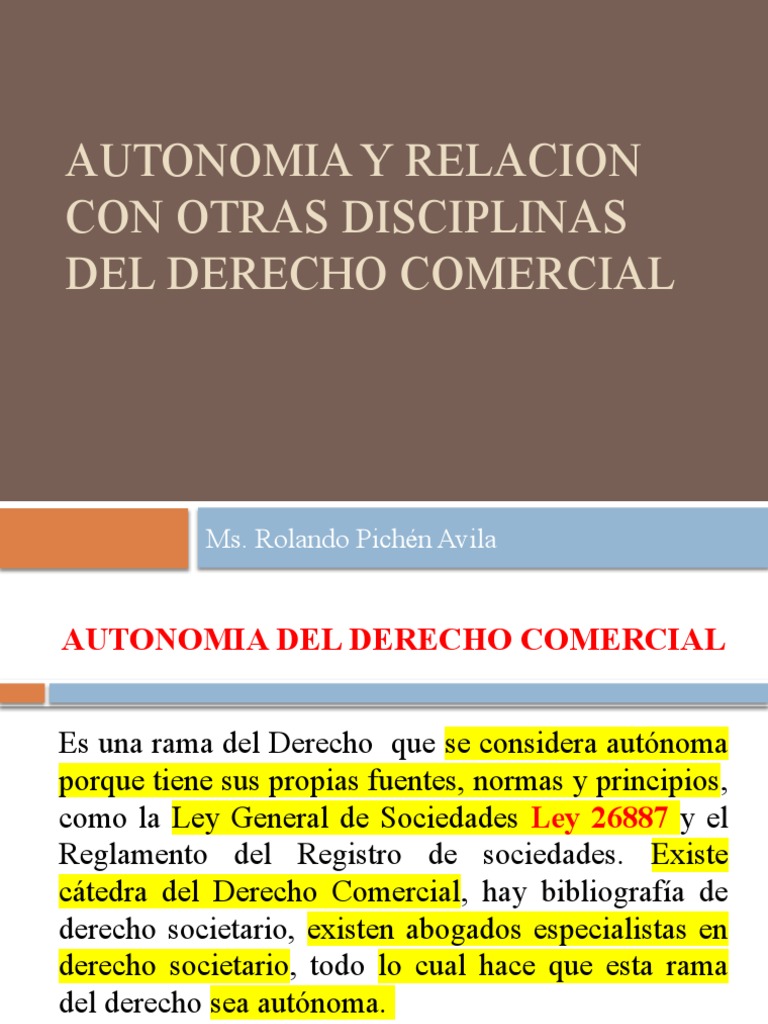 Autonomia y Relacion Con Otras Disciplinas Del Derecho | PDF | Derecho
