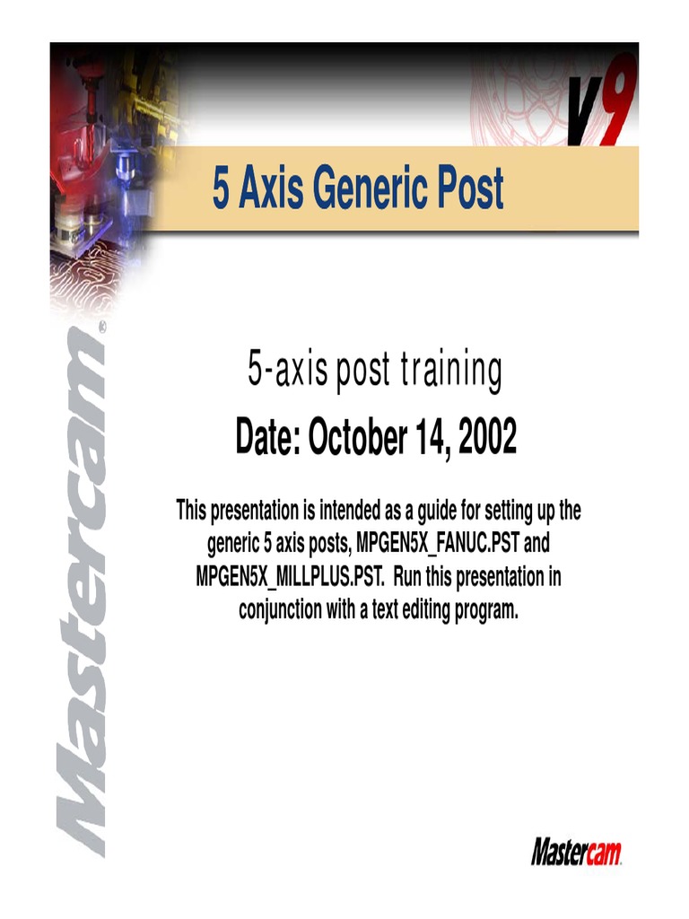 5轴资料 | PDF | Cartesian Coordinate System | Rotation Around A Fixed Axis