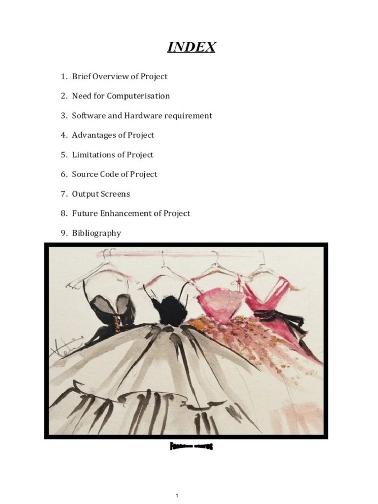 Fashion Store Management System Pdf