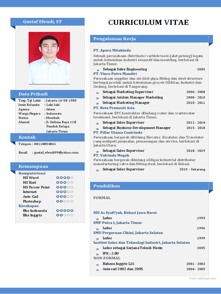Profil Gustaf Efendi di PT Beta Pramesti | PDF