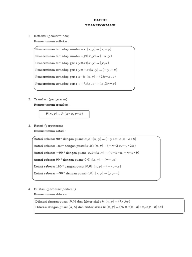 MTK Bab 3 Kelas 9 | PDF