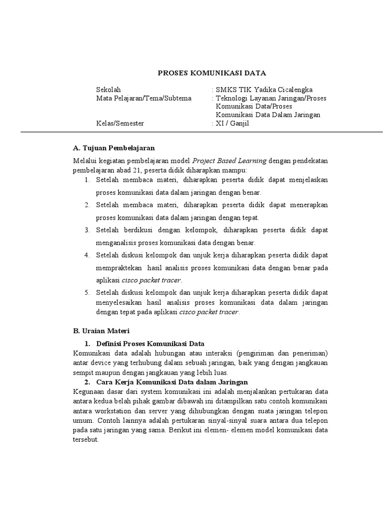 Bahan Ajar 3.3 | PDF