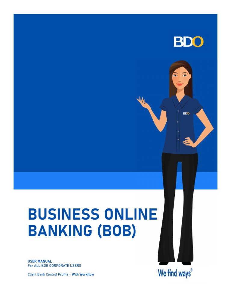 Bdo Business Online Banking User Manual With Workflow Pdf