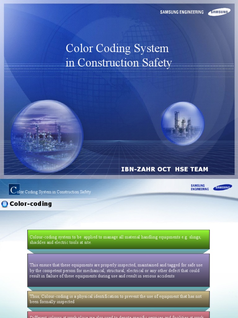 1836 D Color Coding System | PDF | Color | Safety