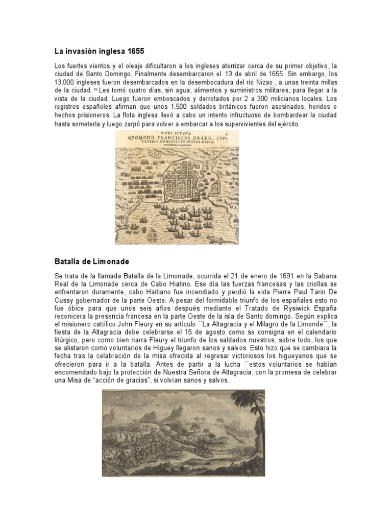 La Invasión Inglesa 1655 | PDF