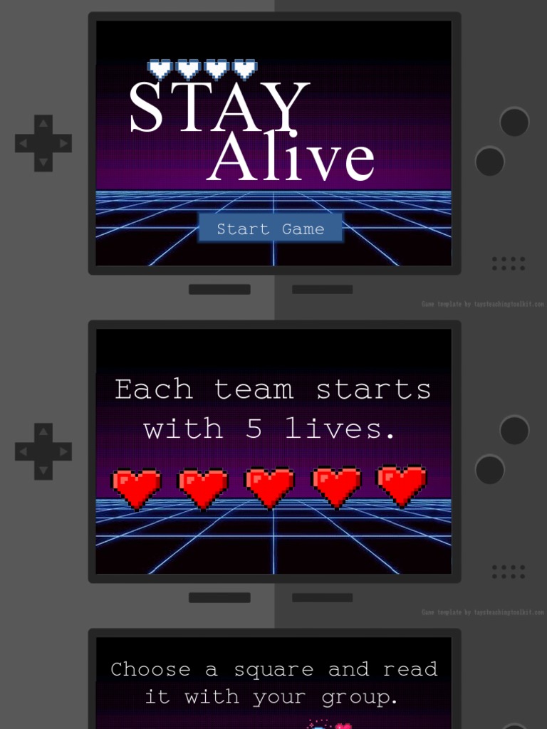 Stay Alive Game Instructions | PDF