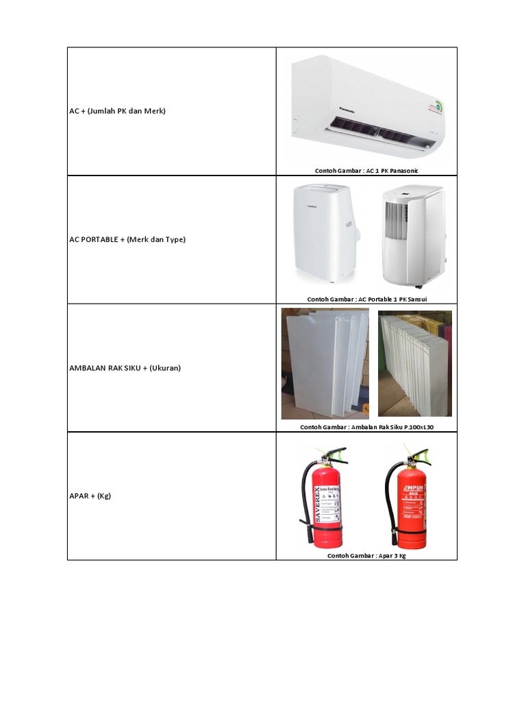 Katalog Aset Peralatan Kantor | PDF