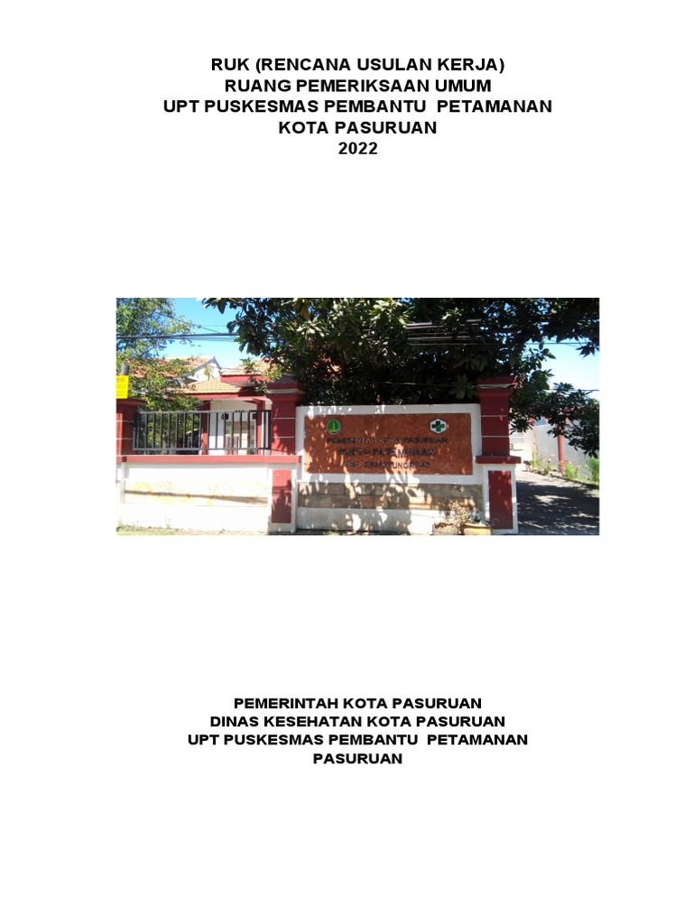 RUK Pustu Fix 2022 | PDF | Kesehatan Holistik
