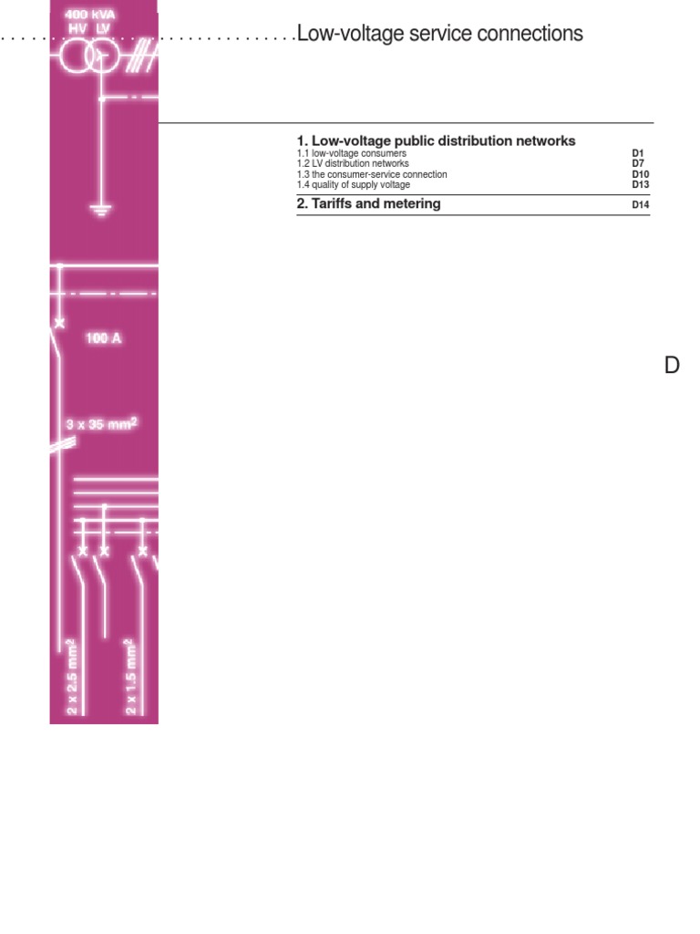 Low-Voltage Service Connections Guide | PDF | Electric Power ...