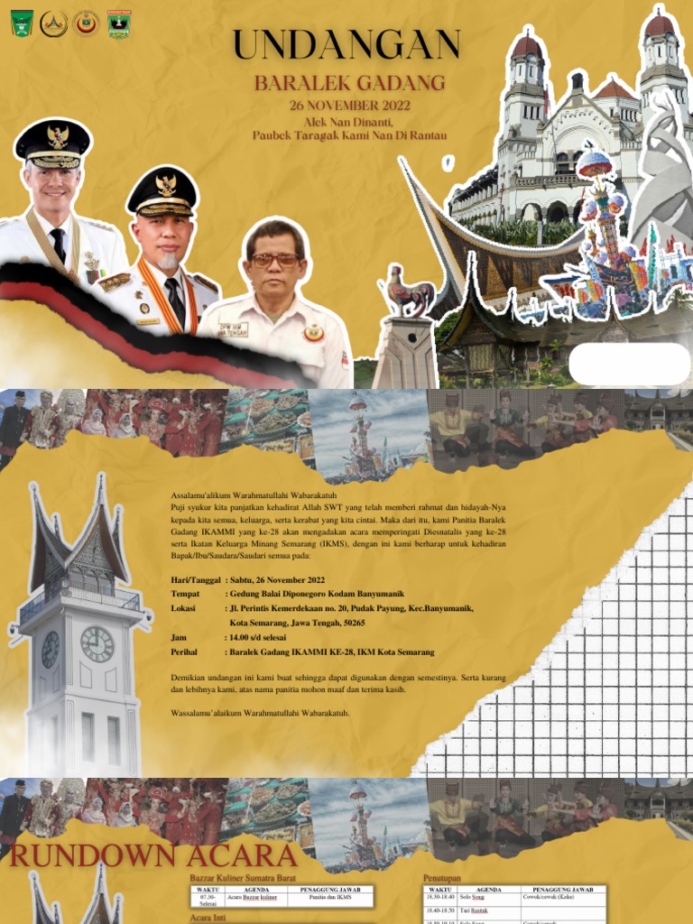 Undangan Baralek Gadang | PDF