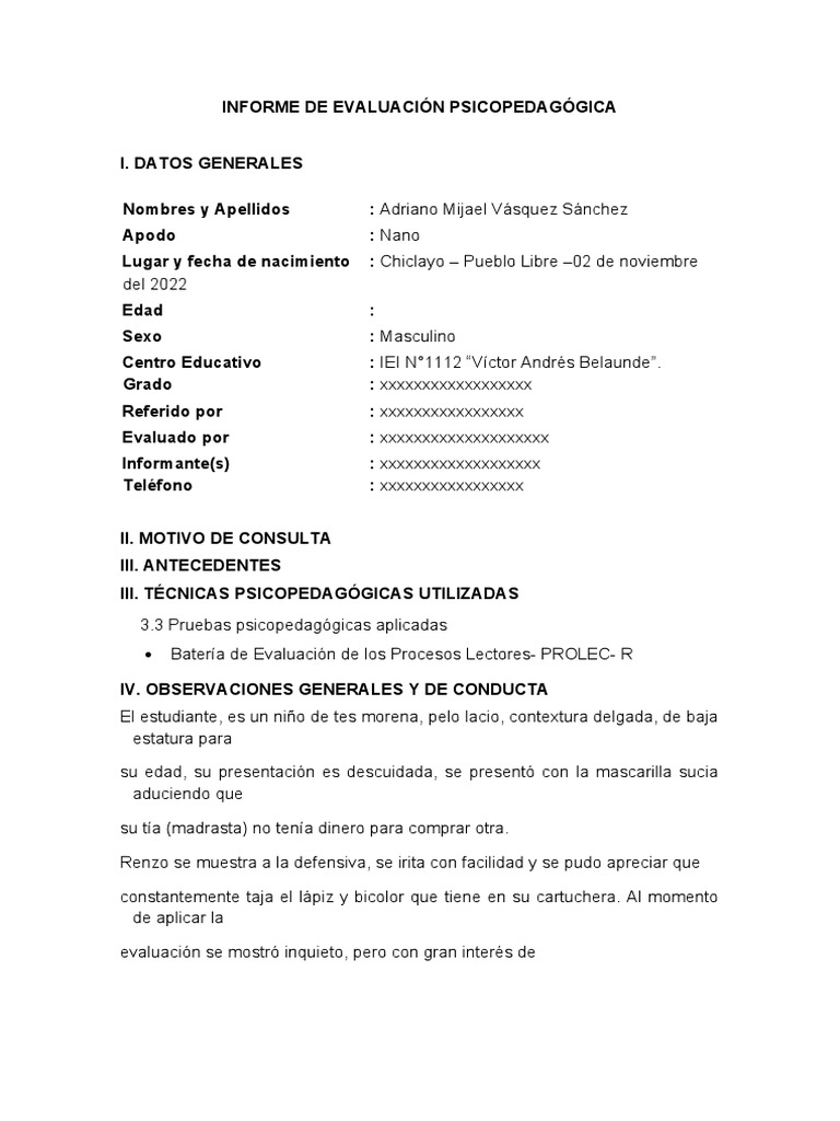 Informe Prolec - R | PDF | Oración (Lingüística) | Puntuación