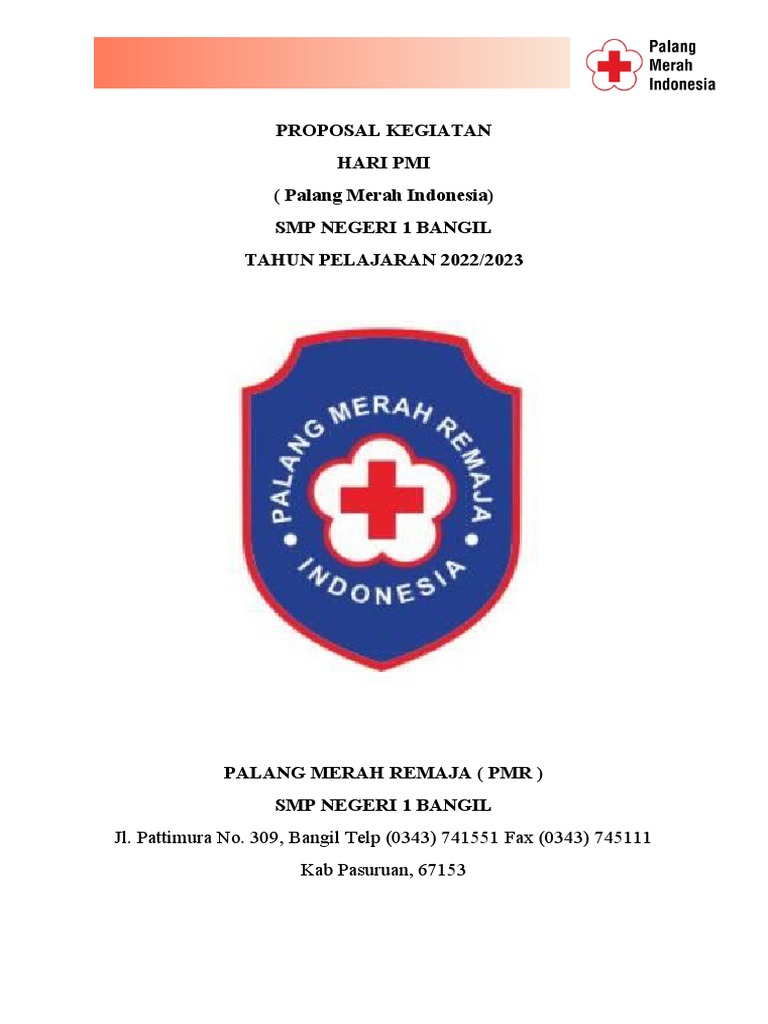 Proposal Hari Pmi | PDF | Karier & Perkembangan