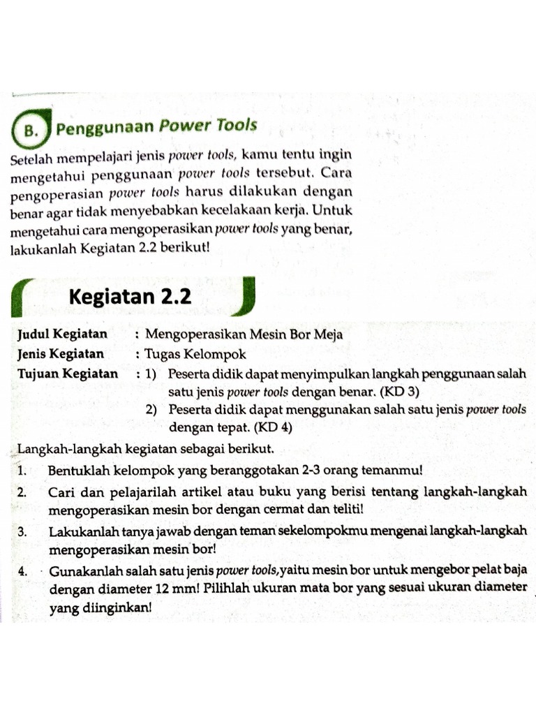 Penggunaan Power Tools | PDF