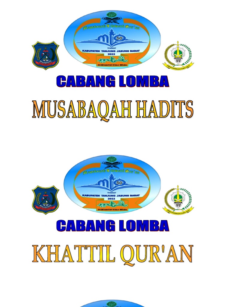 Backdrop Panggung Tempat Lomba Cabang MTQ | PDF