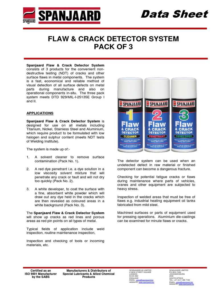 TDS-Flaw Crack Detector System | PDF | Nondestructive Testing | Materials