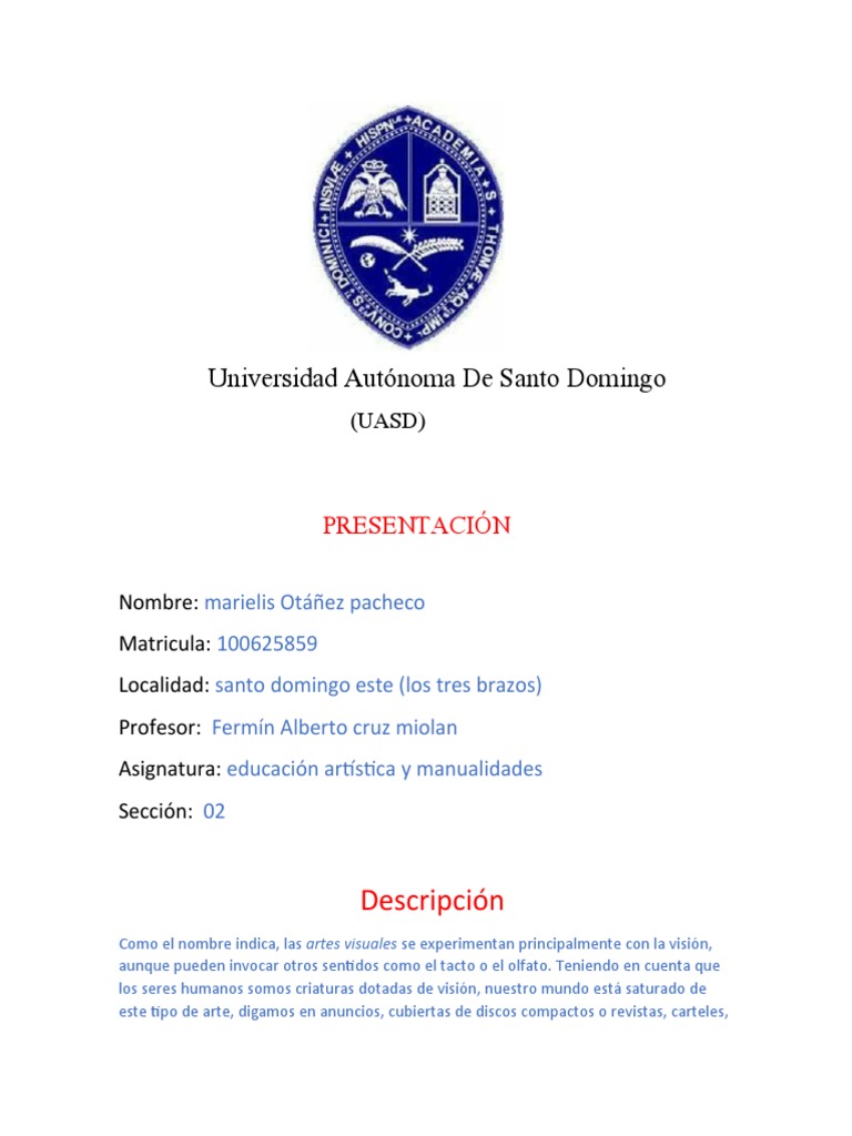 Introducción a las Artes Visuales | PDF | Color | Dibujo