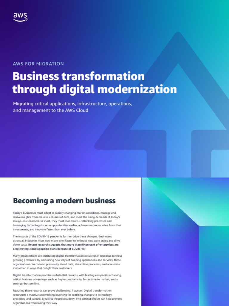 Business Transformation Through Digital Modernization | PDF