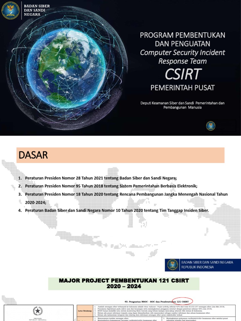 Pengantar Materi Pembentukan Dan Penguatan CSIRT | PDF