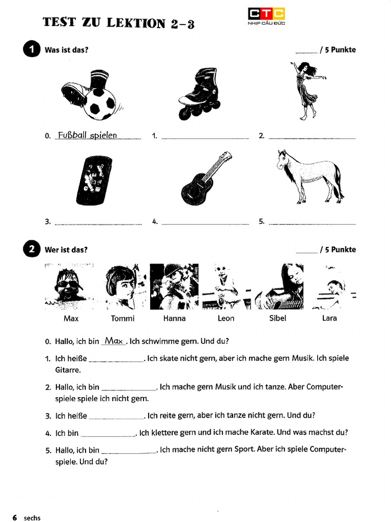 Deutschprofis A1 - Testheft | PDF