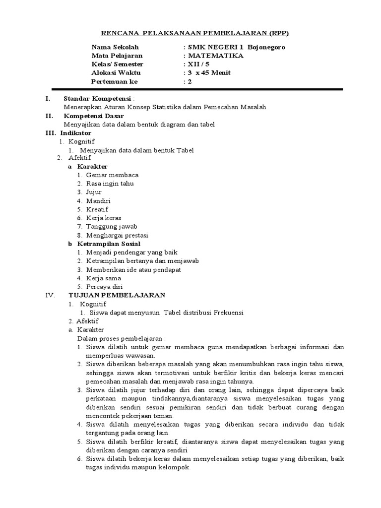 RPP Penyusunan TDF | PDF | Karier & Perkembangan