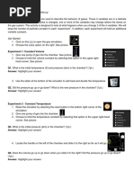 Gas Properties Virtual Lab Answer Key | PDF | Gases | Temperature