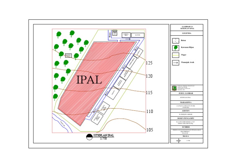 Siteplan Ipal | PDF